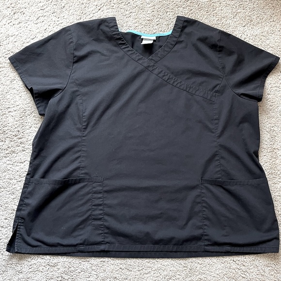 Scrubstar | Tops | Womens 3x Black Scrubstar Scrub Top | Poshmark